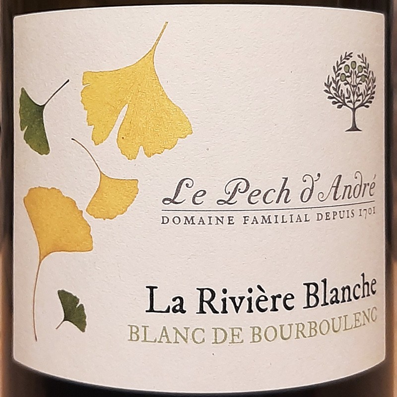 La Rivière Blanche vin blanc bio de Bourboulenc : achat direct